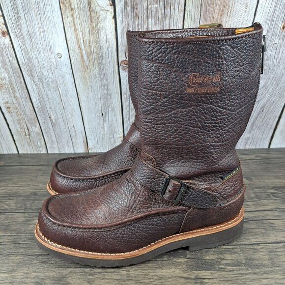 Chippewa | Shoes | Chippewa Briar Bison Mocc Toe Zipper Waterproof ...